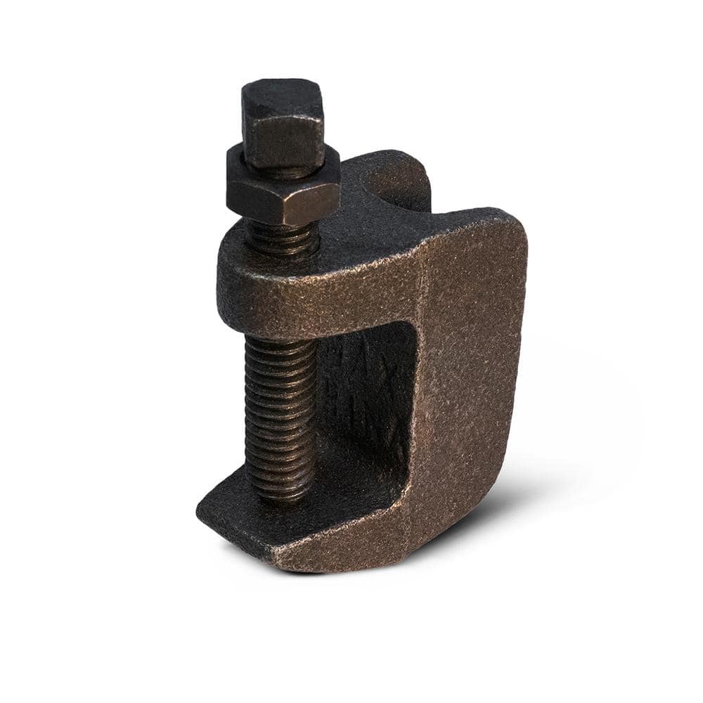PLUMBFLEX Wide Mouth Beam Clamp for 1/2 in. Threaded Rod in Uncoated ...