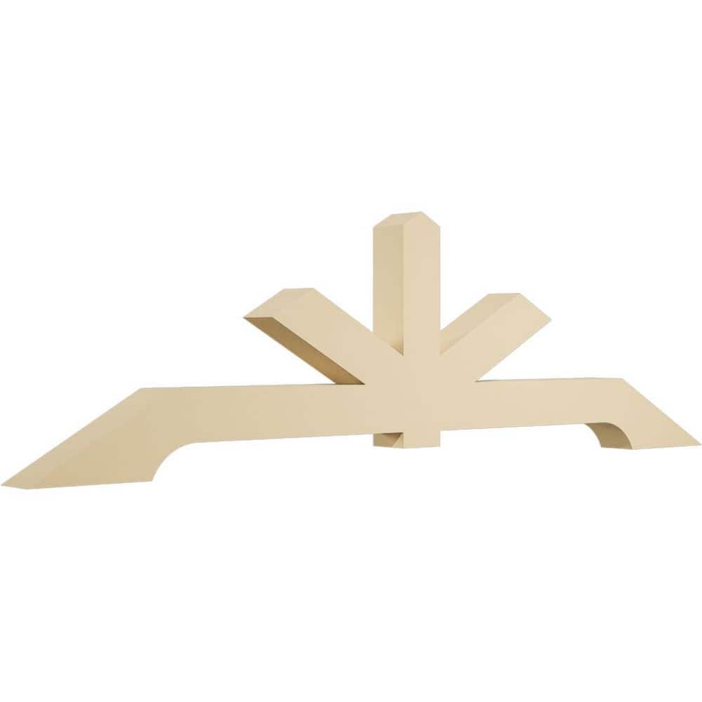 Ekena Millwork 72 in. W x 21 in. H x 4 in. D x 4 in. F, 7/12 Pitch ...