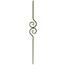 WM Coffman 44 in. x 1/2 in. Satin Black Plain Hollow Iron Baluster ...