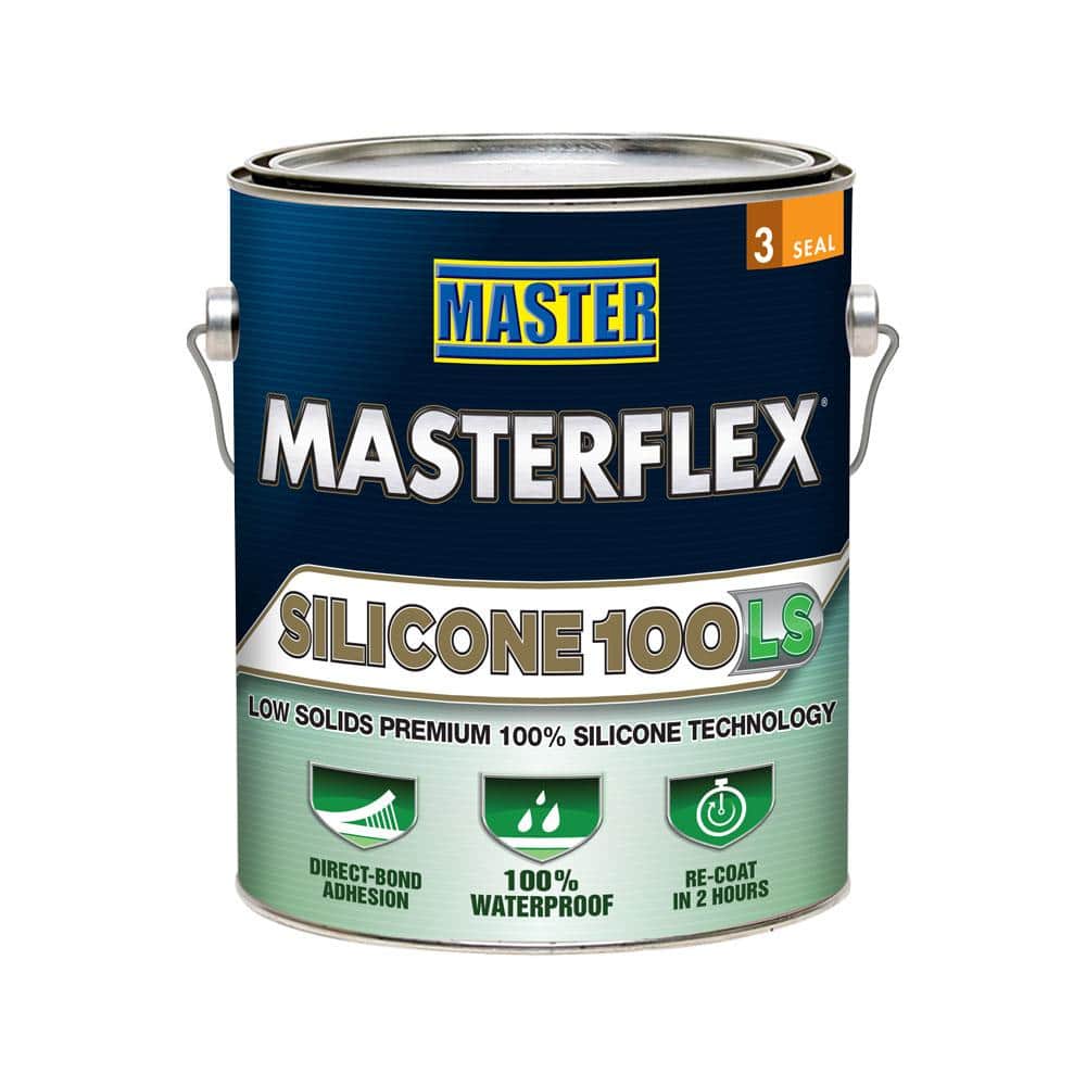 Master 1 Gal. Masterflex Silicone 100 Low Solids Roof Coating VV2250 ...