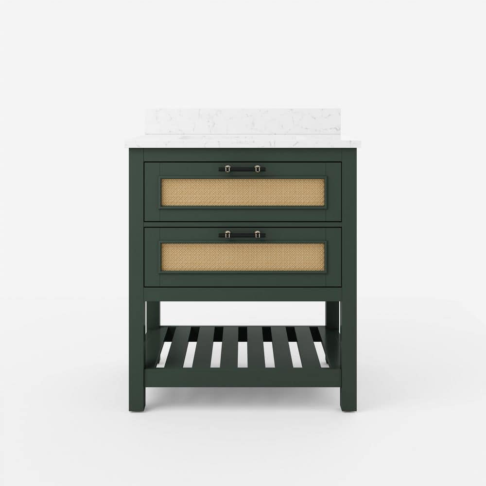 SCOTT LIVING Thurston 30 in. W x 20 in. D x 34.5in. H Bathroom Vanity ...