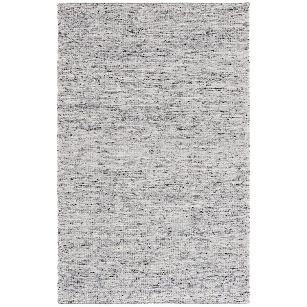 SAFAVIEH Mirage 4 ft. x 6 ft. Gray/Black Speckled Solid Area Rug ...