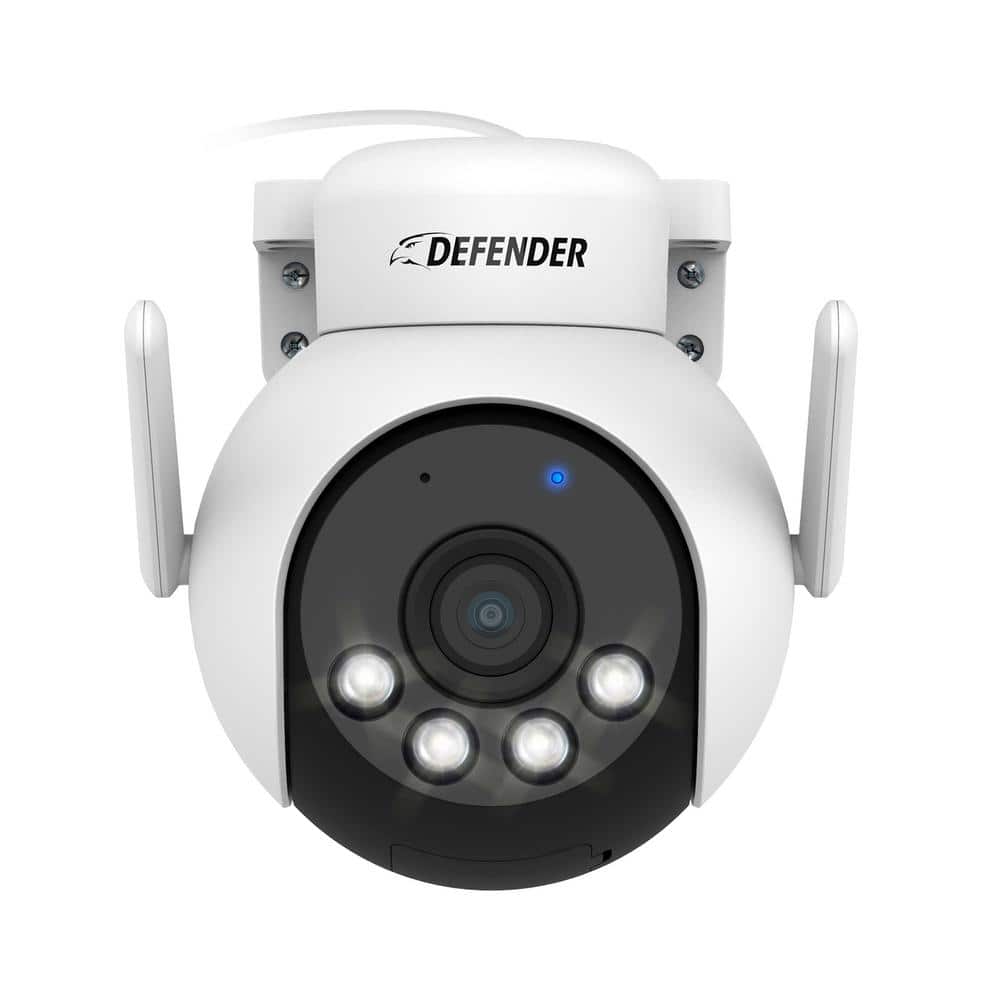 Defender AI Powered 4K Everwatch PTZ 360° Wi-Fi Plug-in Power Security ...
