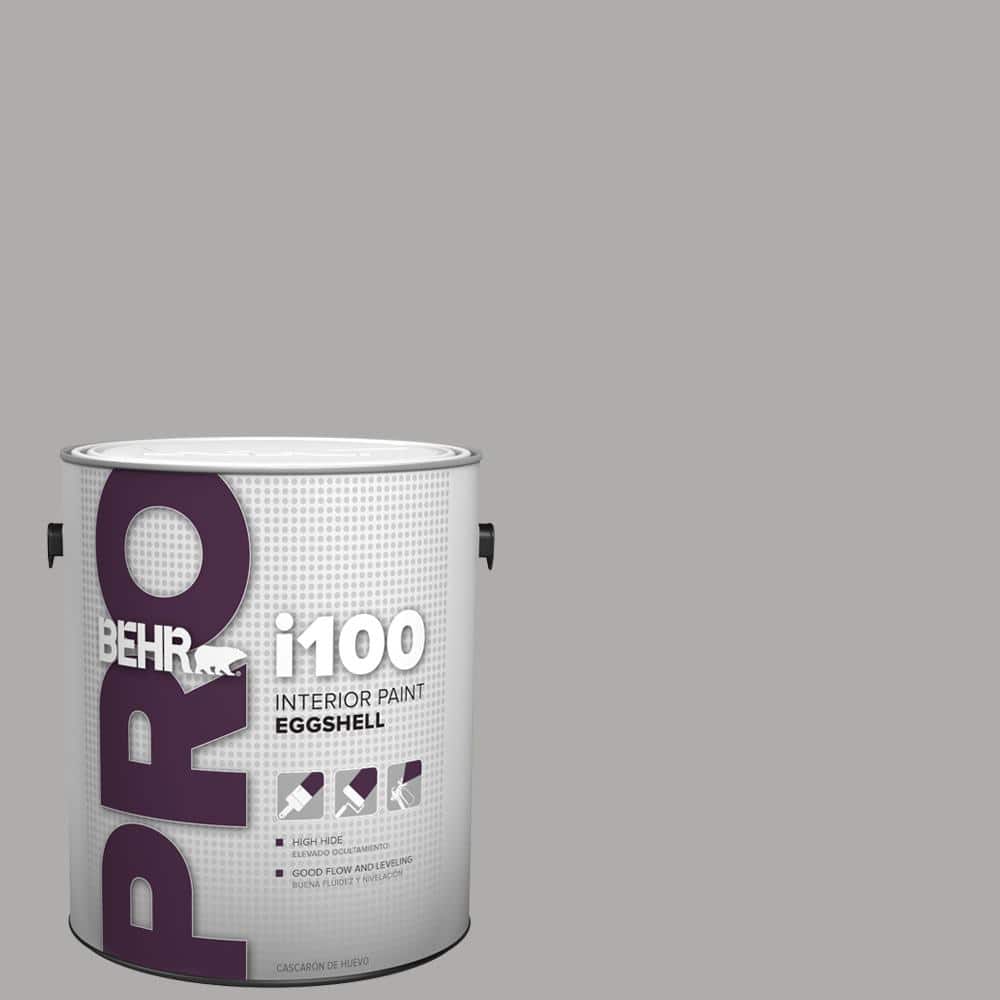 BEHR PRO 1 gal. #N520-3 Flannel Gray Eggshell Interior Paint PR13001 ...