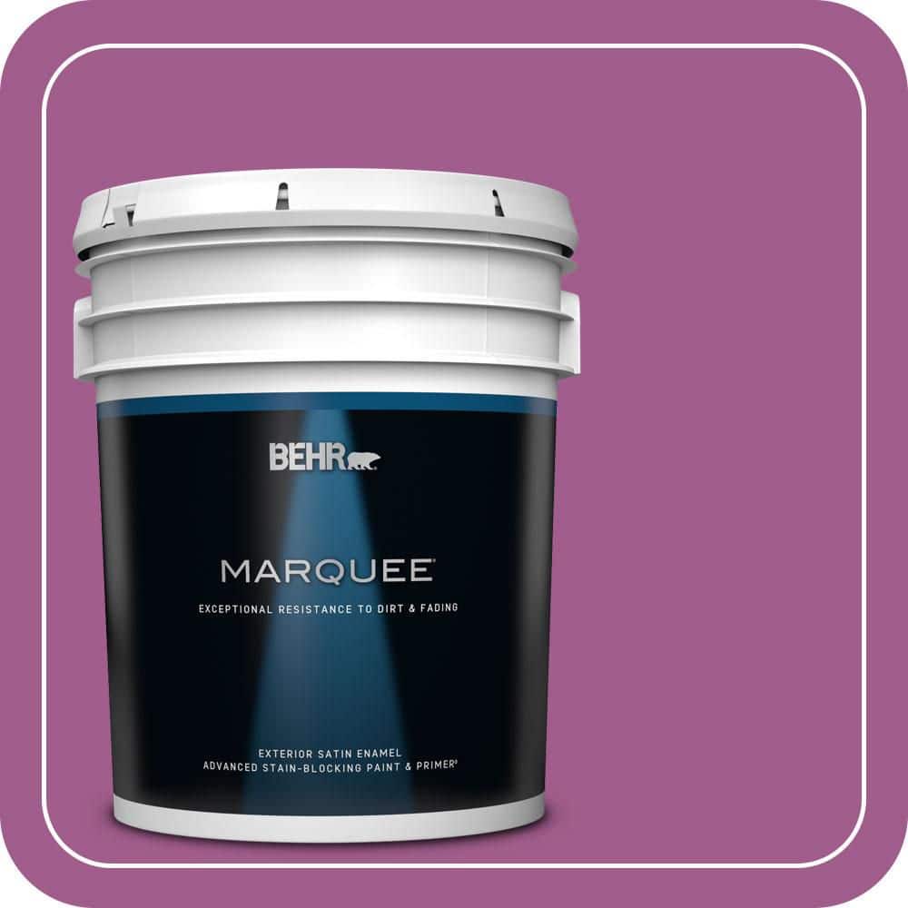 BEHR MARQUEE 5 gal. #P110-6 Wild Berry Satin Enamel Exterior Paint ...