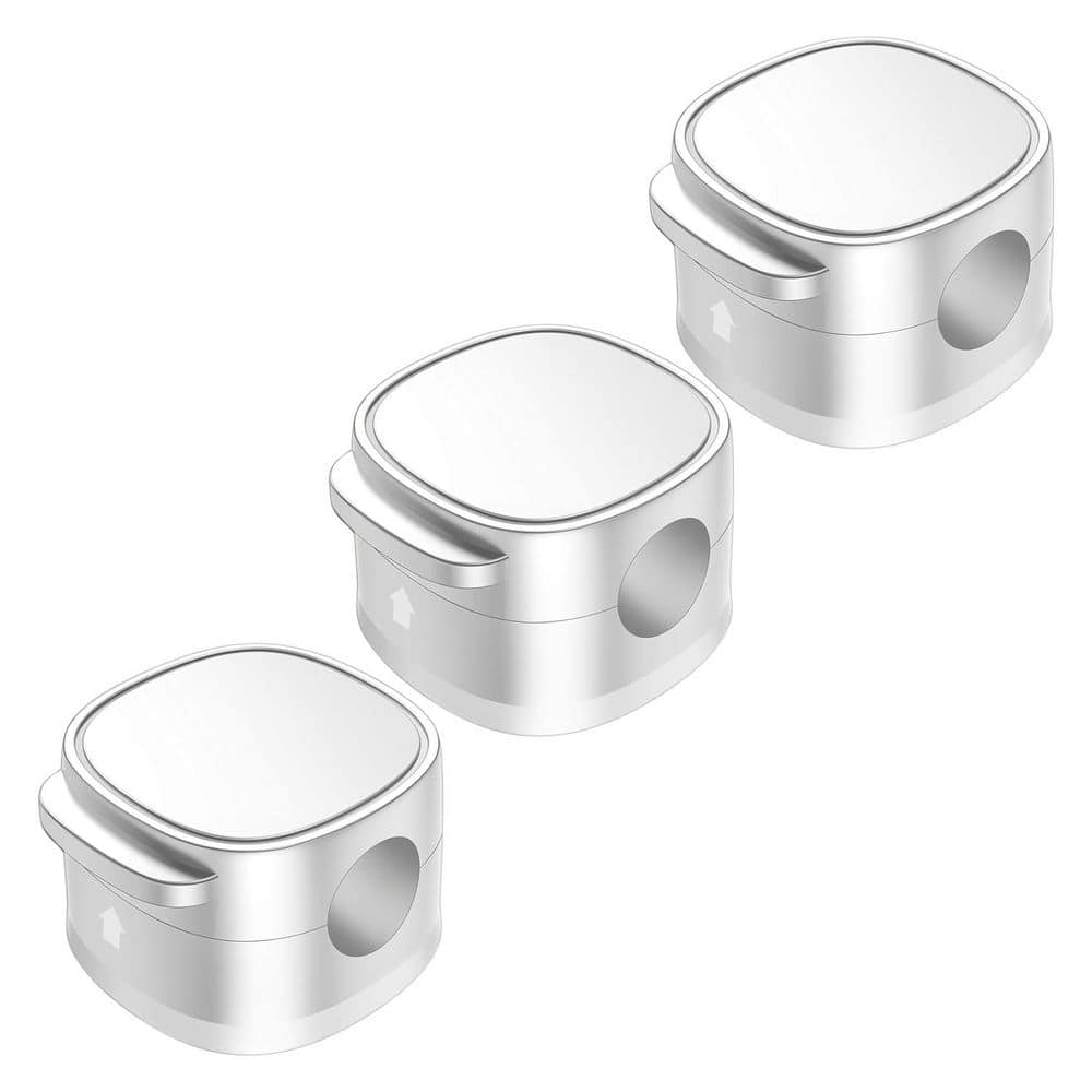 Yichuhaoxi Magnetic Cable Clips & Silicon Cable Ties in White 6 Pack Desk Organizer Cord Holder ...