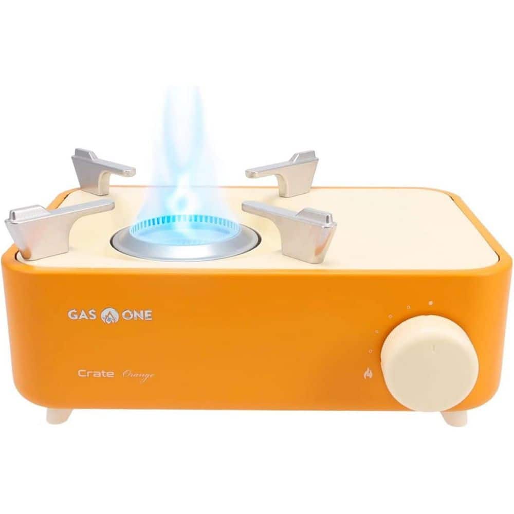 GASONE Crate Series Butane Fuel Camp Stove in Orange GS-8400OR - The ...