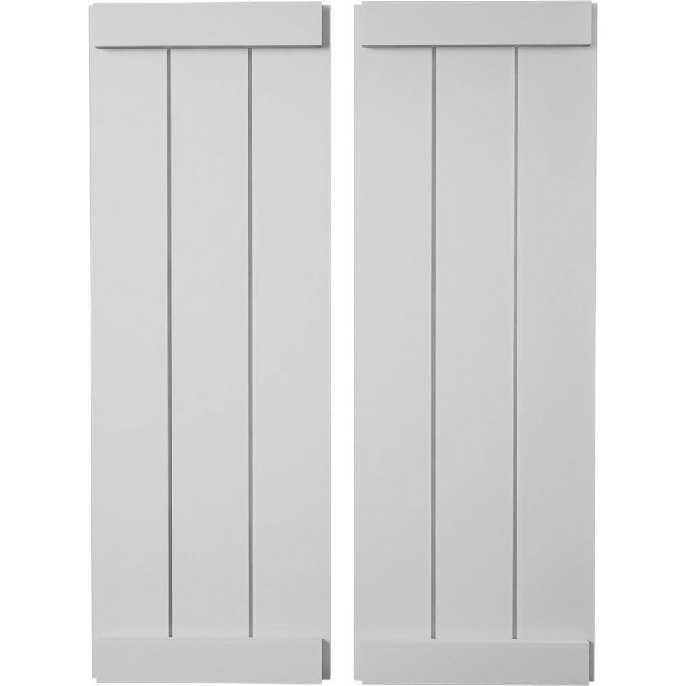 Ekena Millwork 16.5 in. x 24 in. Timberthane Polyurethane 3-Board ...