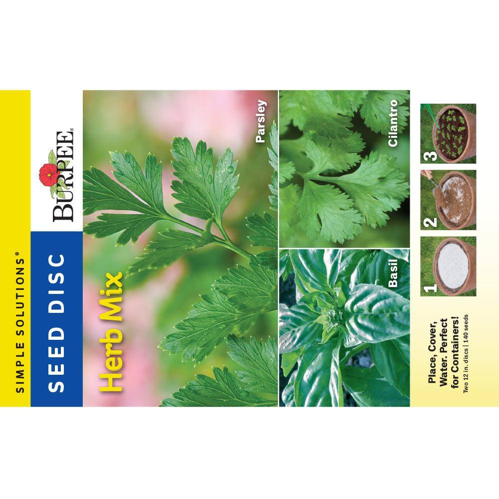 Burpee Herb Mix Large OD Disc Seed 69253 - The Home Depot