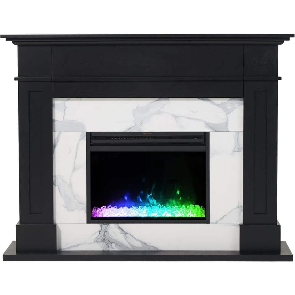 Cambridge Sofia 53 in. Ventless Freestanding Electric Fireplace Mantel ...