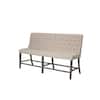 Best Quality Furniture Fabiola 70 in. Beige Linen Fabric Bench D27-CHB ...