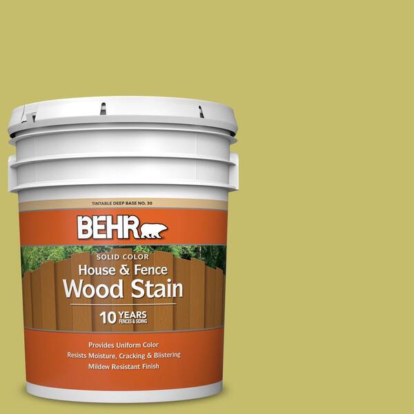 BEHR 5 gal. #P350-5 Go Go Lime Solid Color House and Fence Exterior ...