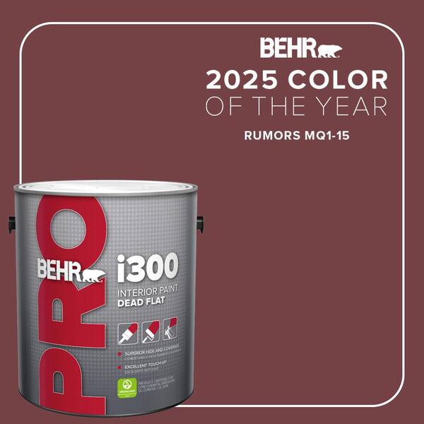 BEHR PRO 1 gal. #MQ1-15 Rumors Dead Flat Interior Paint PR31301 - The ...