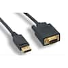 Micro Connectors, Inc 15 ft. DisplayPort To VGA Cable with Latch DP-VGA ...