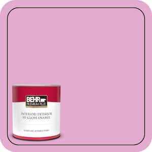 BEHR PREMIUM PLUS 8 oz. #680A-3 Pink Bliss Semi-Gloss Interior/Exterior ...