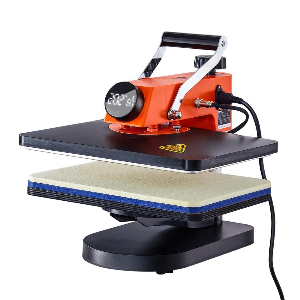 VEVOR 12 in. x 15 in. Heat Press Machine 5 in 1 Sublimation Transfer ...