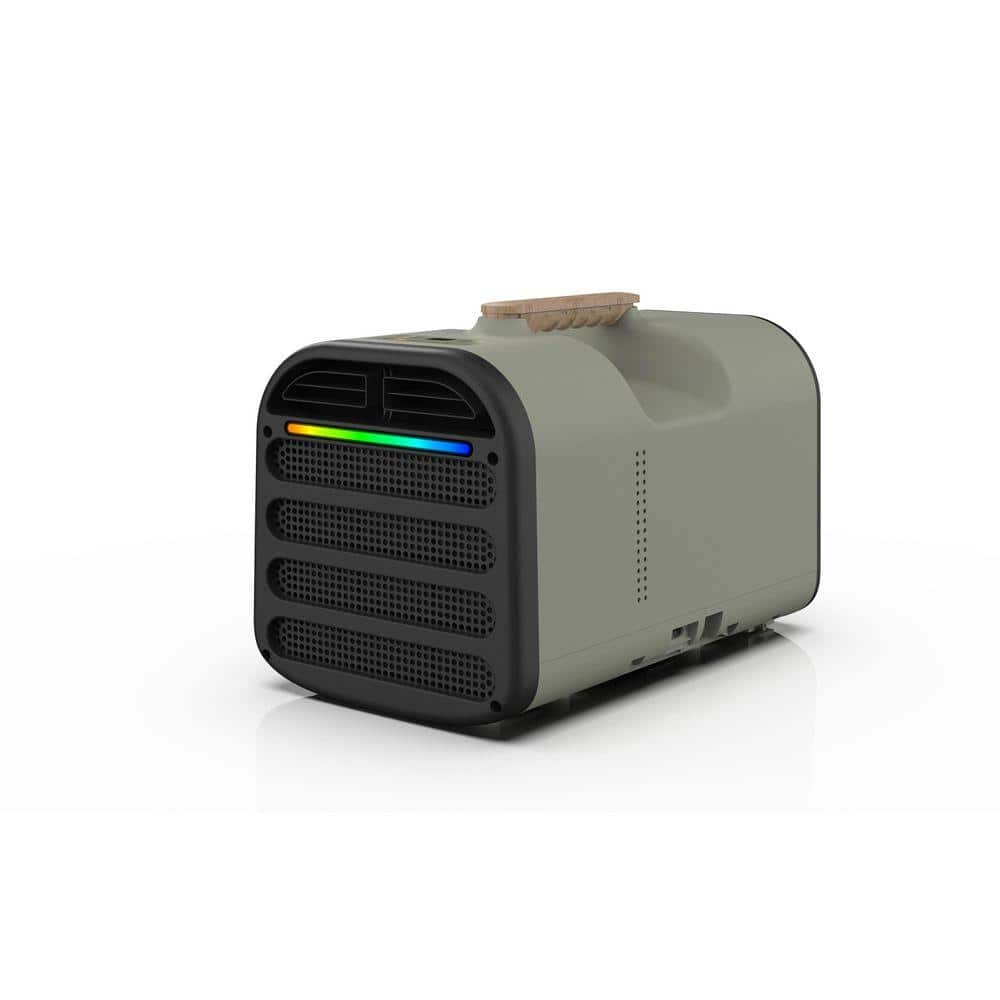 2800 (DOE) BTU Portable Air Conditioner in Green, 55 sq.ft. Remote ...