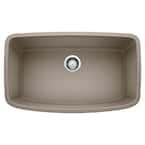 Blanco Valea Undermount Granite 32 in. x 19 in. Single Bowl Kitchen ...