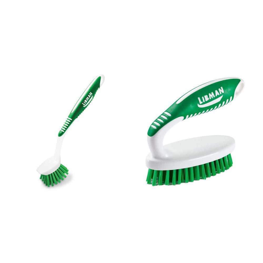 Libman Kitchen Scrub Brush and Small Space Scrub Brush Combo - The Home ...