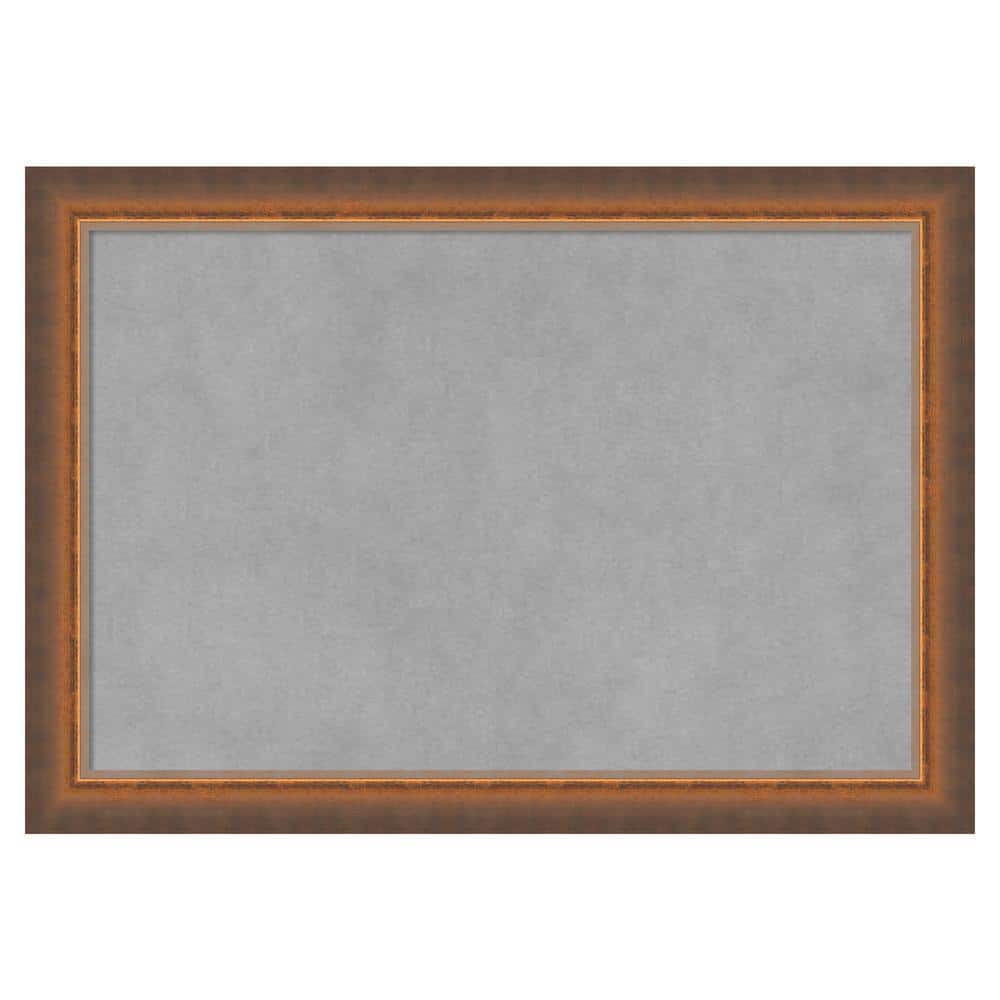 Amanti Art Two Tone Bronze Copper 20 in. x 14 in. Framed Magnetic Board ...