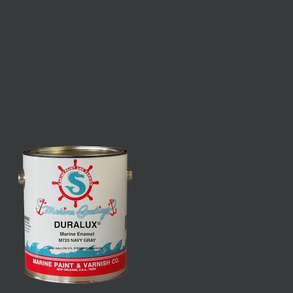 Duralux Marine Paint 1 gal. Navy Gray Marine Enamel M723-1 - The Home Depot