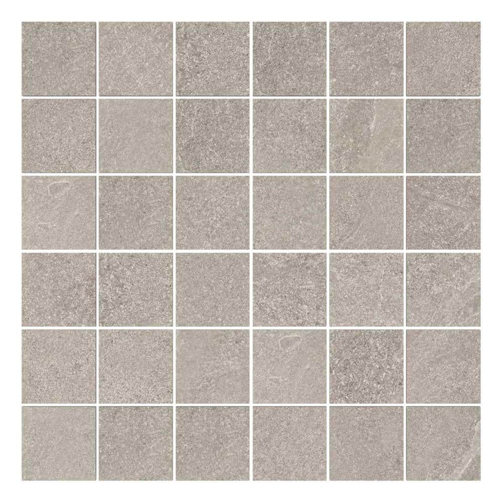 Ivy Hill Tile Monolith Silver Gray 3.93 in. x 0.35 in. Matte Porcelain ...