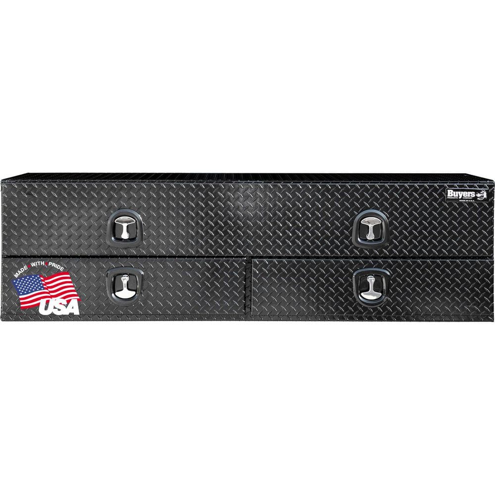 BUYERS PRODUCTS 21 in. x 18 in. x 72 in. Gloss Black Diamond Tread ...