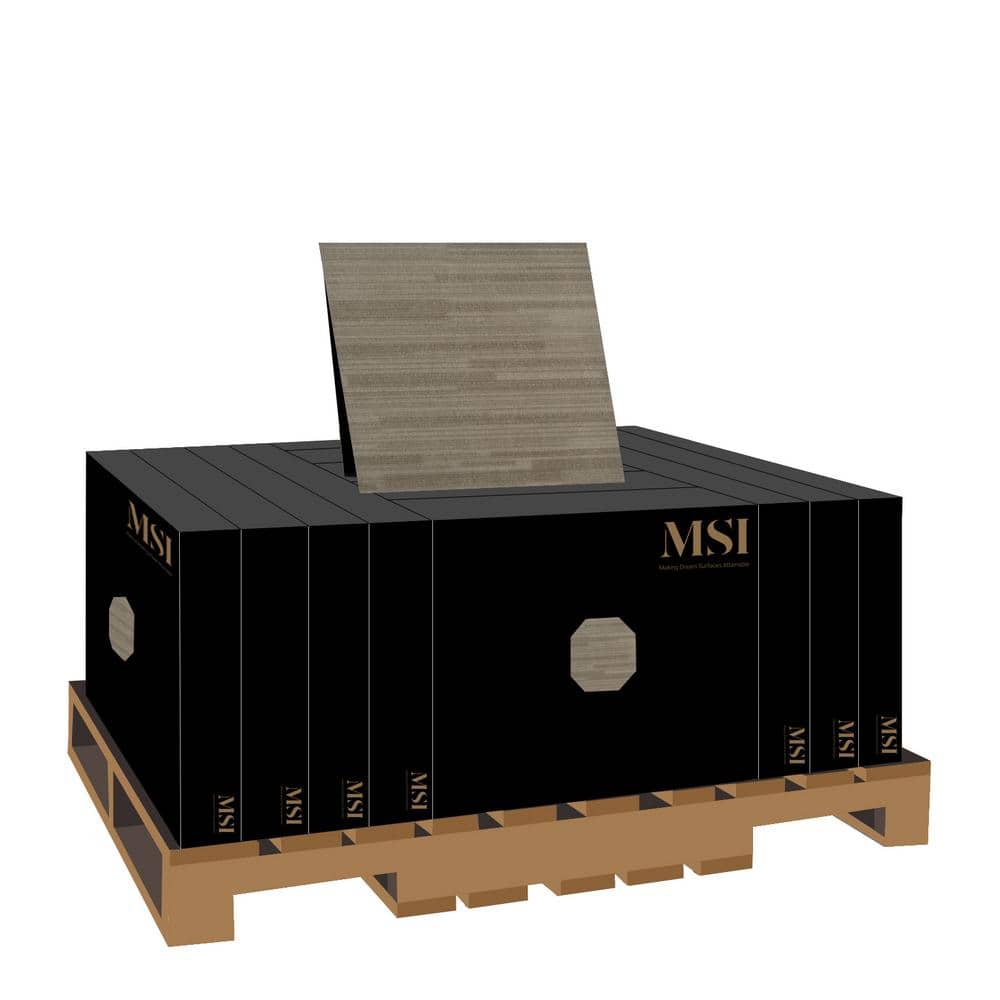 MSI Rug Grigio 18 in. x 18 in. Glazed Porcelain Floor and Wall Tile (26 ...