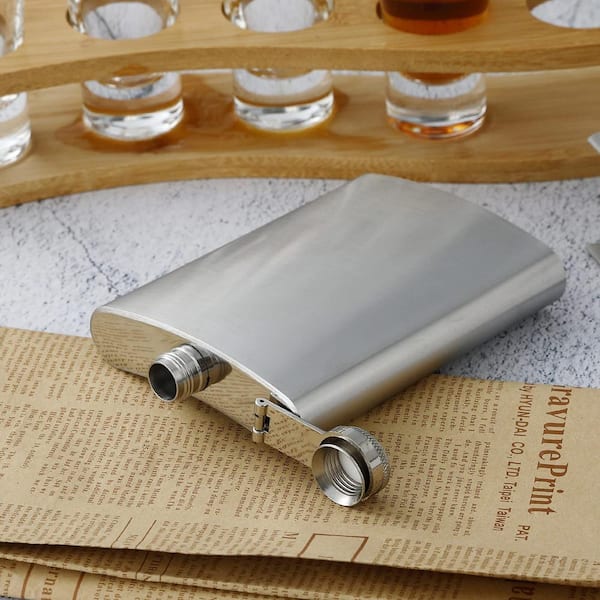 Marine Corps Engraved Stainless Steel Flask USMC Stainless Steel Hip ...