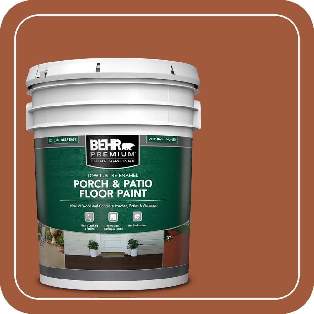 BEHR PREMIUM 5 gal. #S-H-230 Ground Nutmeg Low-Lustre Enamel Interior ...