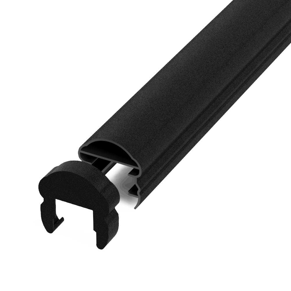 Avalon Pellinore 6 ft. Stain Black Top Rail 73020448 - The Home Depot