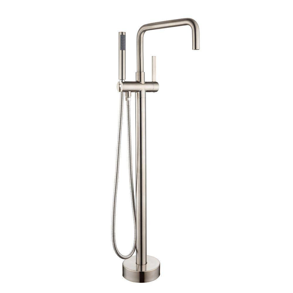 Lukvuzo Single Handle Freestanding Tub Faucet with Hand Shower in ...