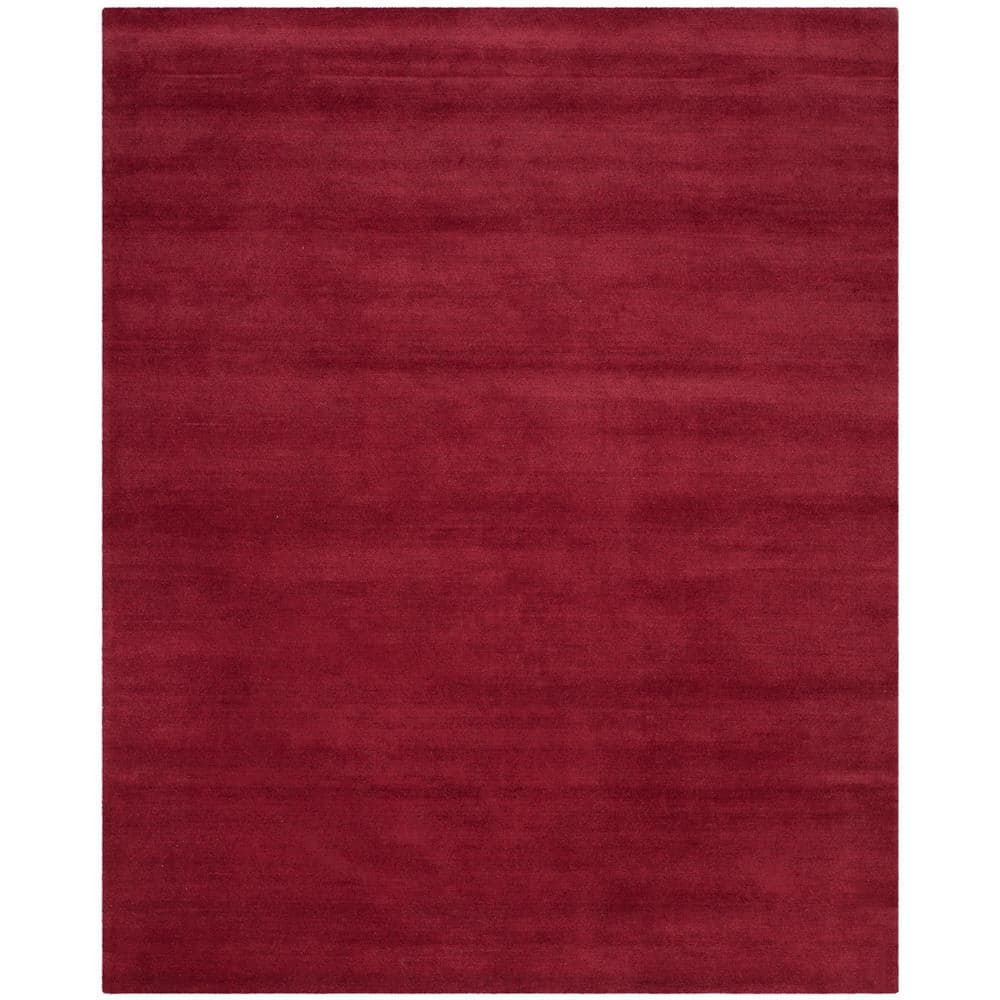 SAFAVIEH Himalaya Red 8 ft. x 10 ft. Gradient Solid Area Rug HIM610G-8 ...