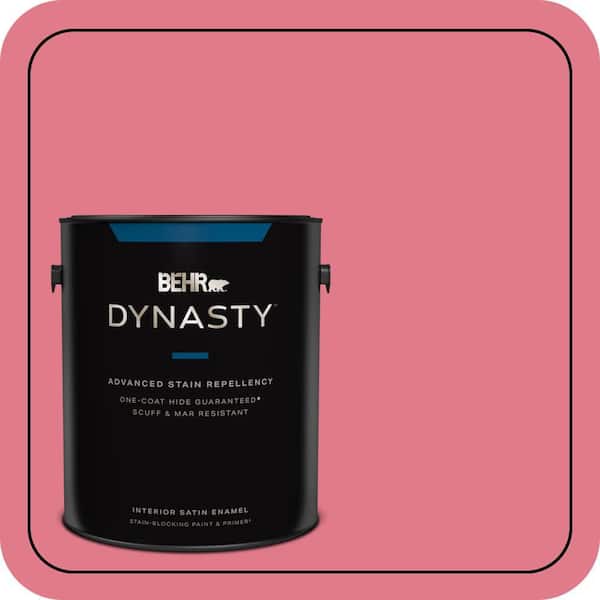 BEHR DYNASTY 1 gal. #P150-4 Hot Gossip Satin Enamel Interior Stain ...