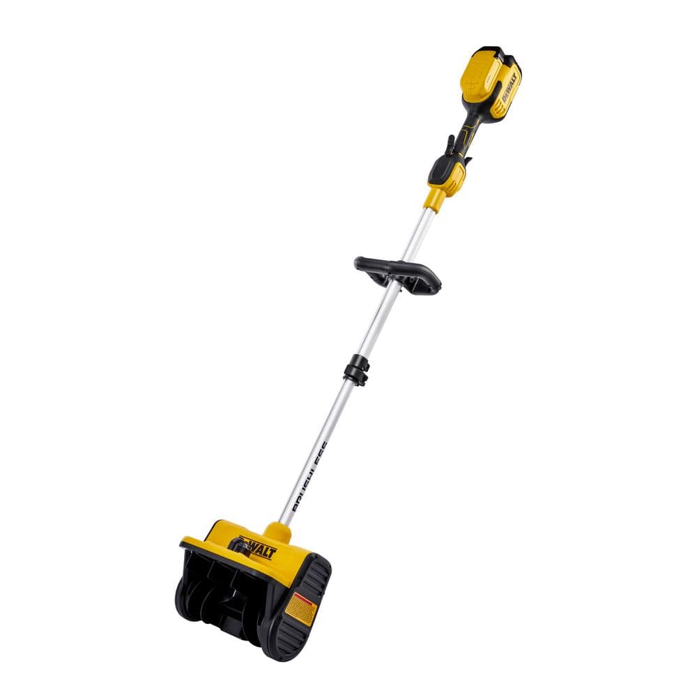 DEWALT 10 in. 20-Volt MAX Battery Powered Snow Shovel Snow Thrower with ...