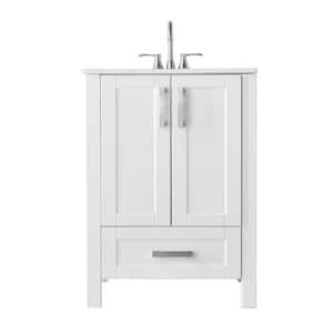 VC CUCINE 24 in. W x 18 in. D x 32in. H Free-standing Single Bathroom ...