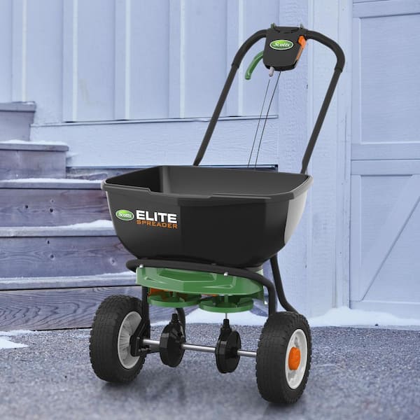 Scotts Elite Spreader Holds up to 20,000 sq. ft. of Product, Push ...