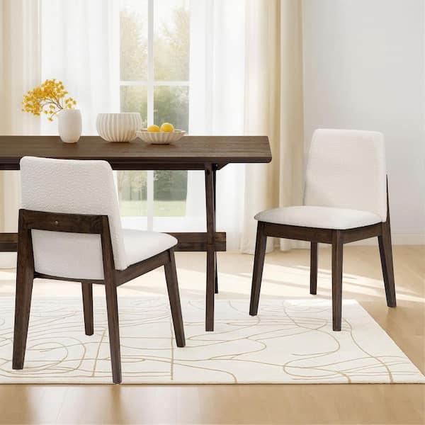 CHRISTOPHER KNIGHT HOME Bertram Modern Walnut and Beige Upholstered ...