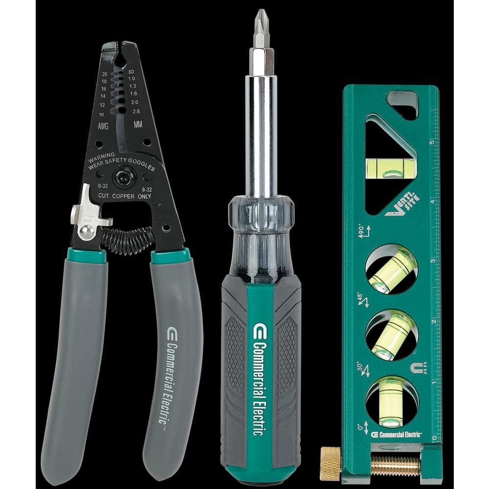 Commercial Electric Electrician's Tool Set (3-Piece) CE220302 - The ...