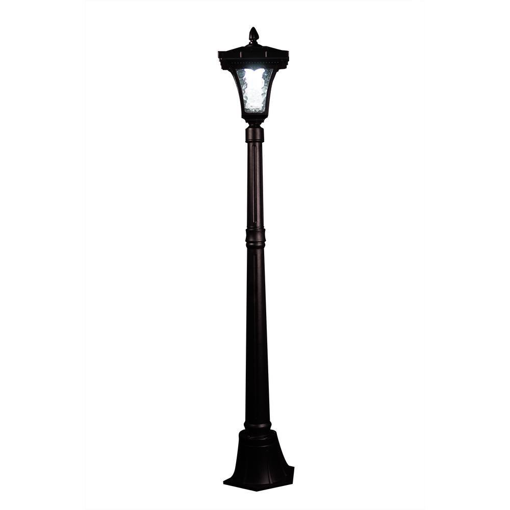 Sun-Ray Vittoria 52 in. Single Head Black Flickering Candle Light ...