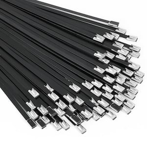 TyRap 7 in. 50 lb. High Performance Ty-Rap Cable Tie - Black (100-Pack ...