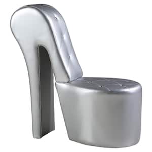 Jackson White Faux Leather High Heel Shoe Chair 6900W - The Home Depot