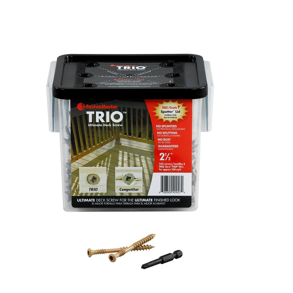 Have a question about FastenMaster 1/4 in 2-1/2 in. Star Bugle-Head ...