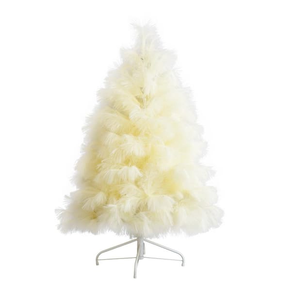 Nearly Natural 4 ft. Snowman Artificial Christmas Tree with 234 ...