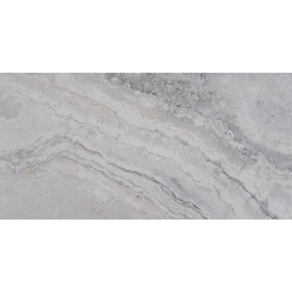 Buy Napa Gray 12 in. x 24 in. Matte Ceramic Stone Look Floor and Wall ...