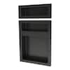 Tile Redi Redi Niche 16 in. x 26 in. Triple Shower Niche Set in Black ...