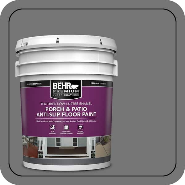BEHR PREMIUM 5 gal. #PFC-47 Raw Steel Textured Low-Lustre Enamel ...