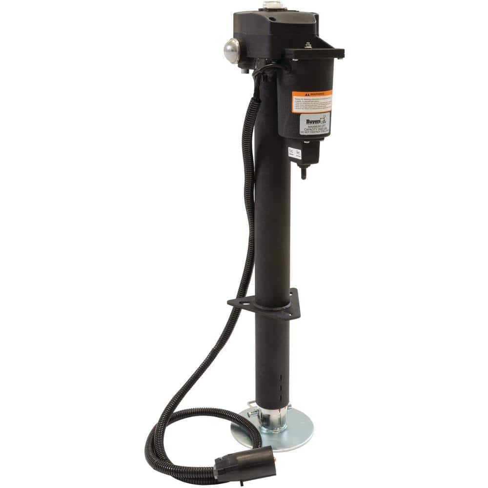 BUYERS PRODUCTS 3,500 lbs. Capacity 12-Volt DC Electric Trailer Jack ...