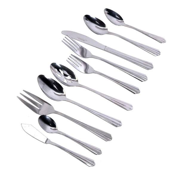 Gibson Home Classic Canberra Stainless Steel 45 Piece Flatware Set ...