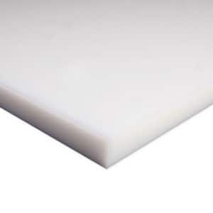 POLYMERSHAPES 24 in. X 48 in. X 0.250 in. White Polyethylene HDPE Sheet ...